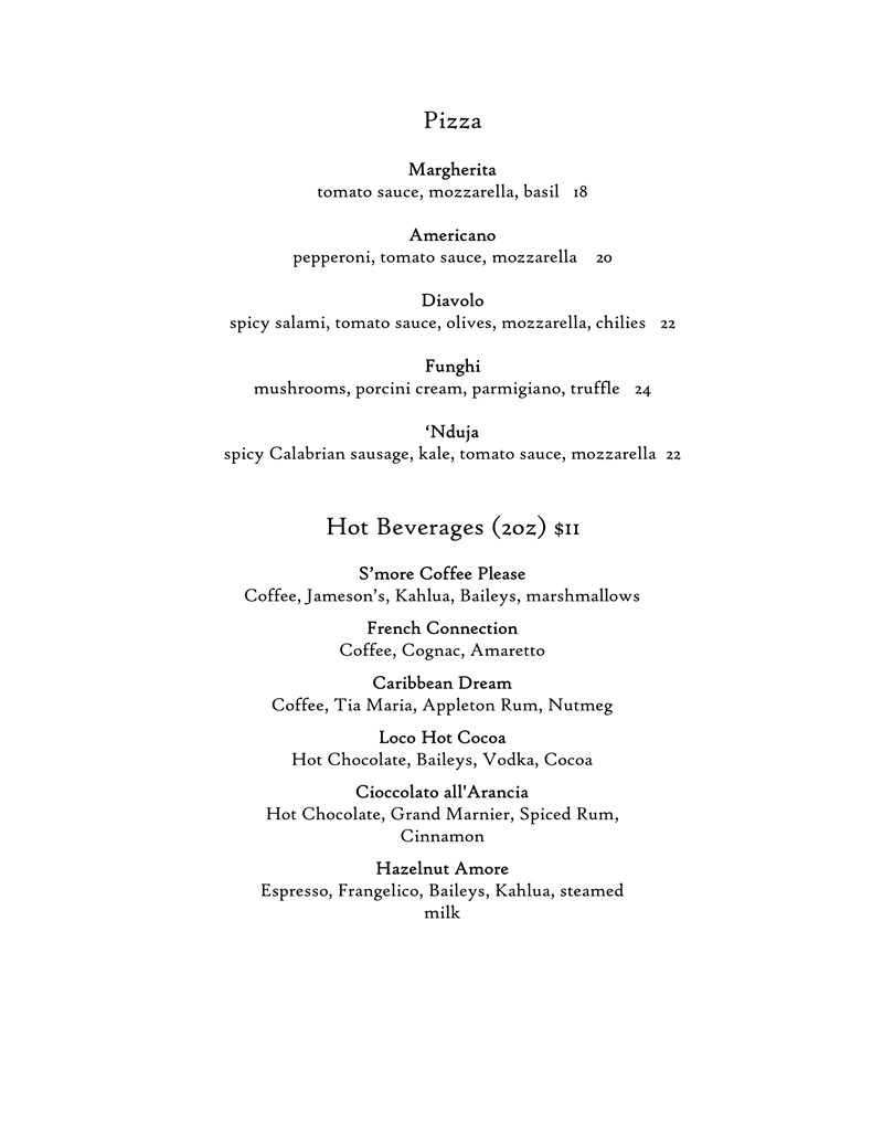 Campfire Menu