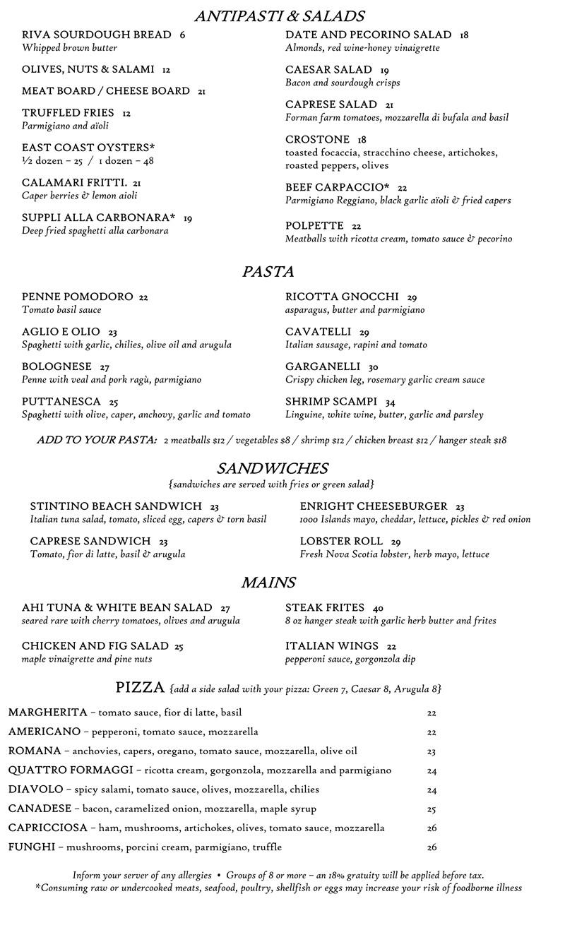 Lunch Menu